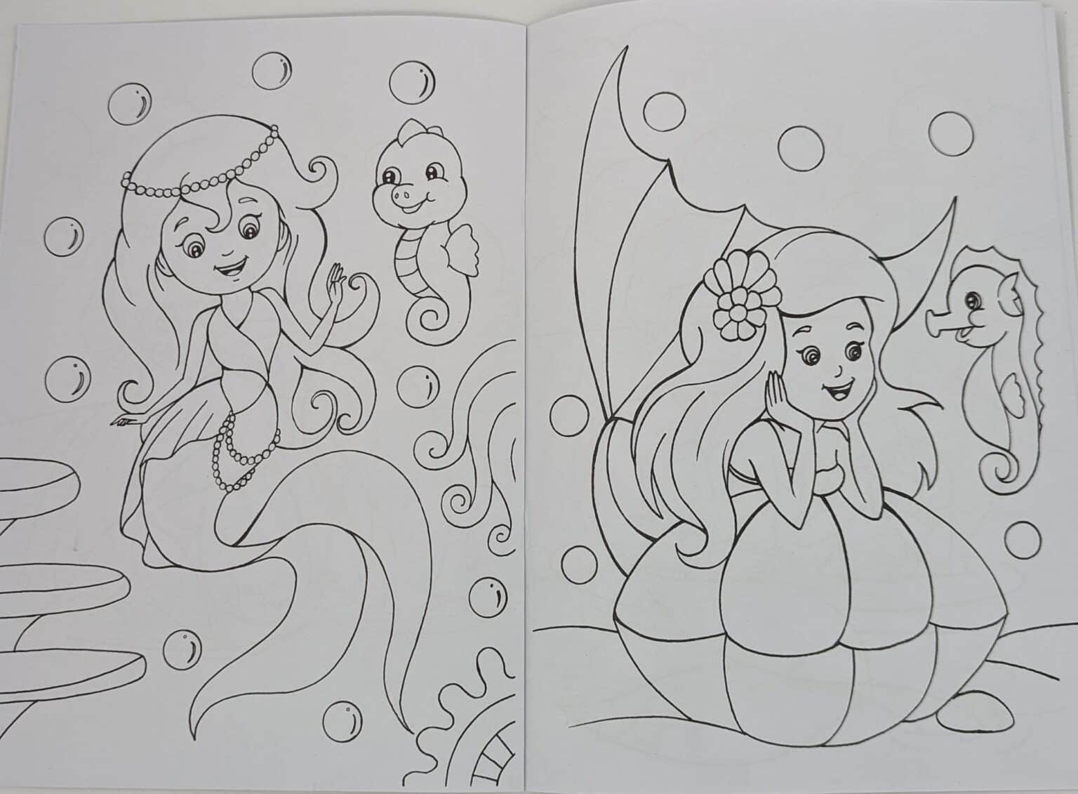 Malebog A4 Min første malebog, Havfruer, 16 sider » Undermyroof.dk